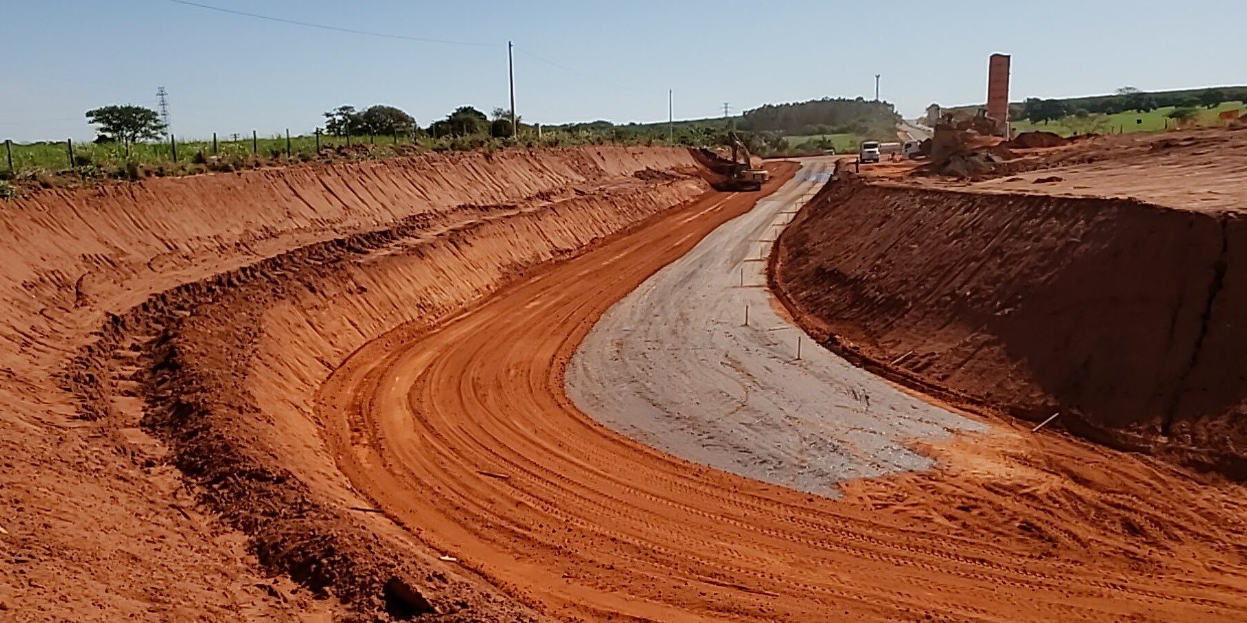 Obras De Viaduto Do Km 85 Duplicação Da Br 153 Sp